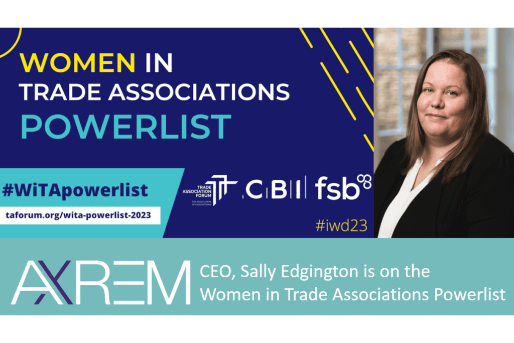 AXREM’s Edgington included on the Women in Trade Associations Powerlist ...