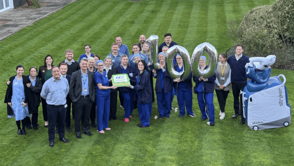 Nuffield Health Woking celebrates 100th patient milestone using robot ...